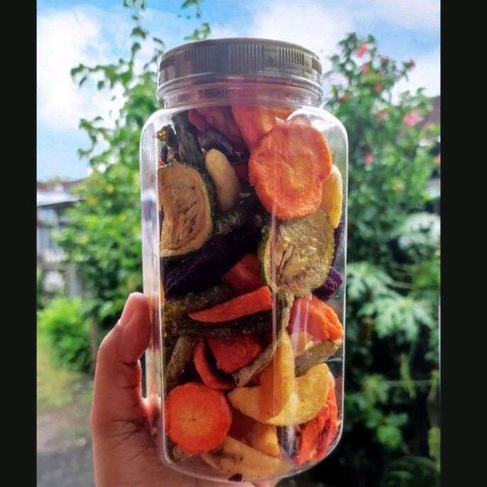 Miss Ti - Keripik BUAH MIX SAYUR dan Biji bijian ASMR kriuk snack enak ...