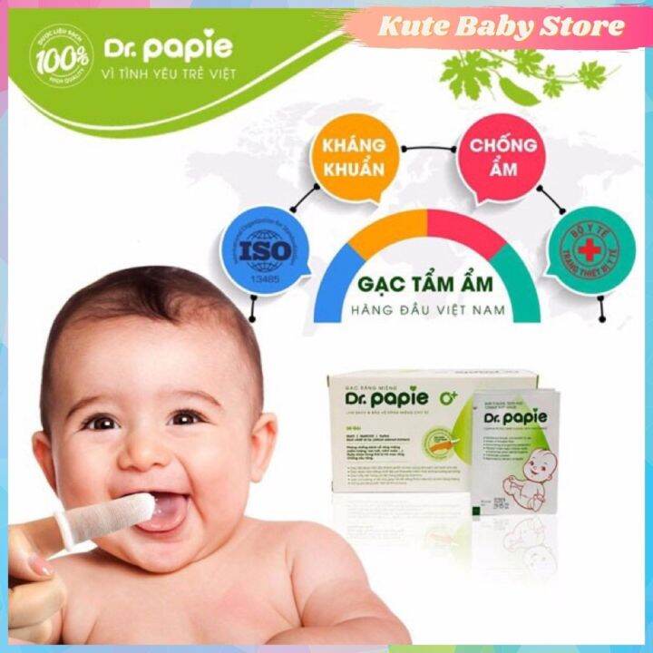 DR PAPIE GẠC RƠ LƯỠI VỆ SINH RĂNG MIỆNG HỘP 30 GÓI | Lazada.vn
