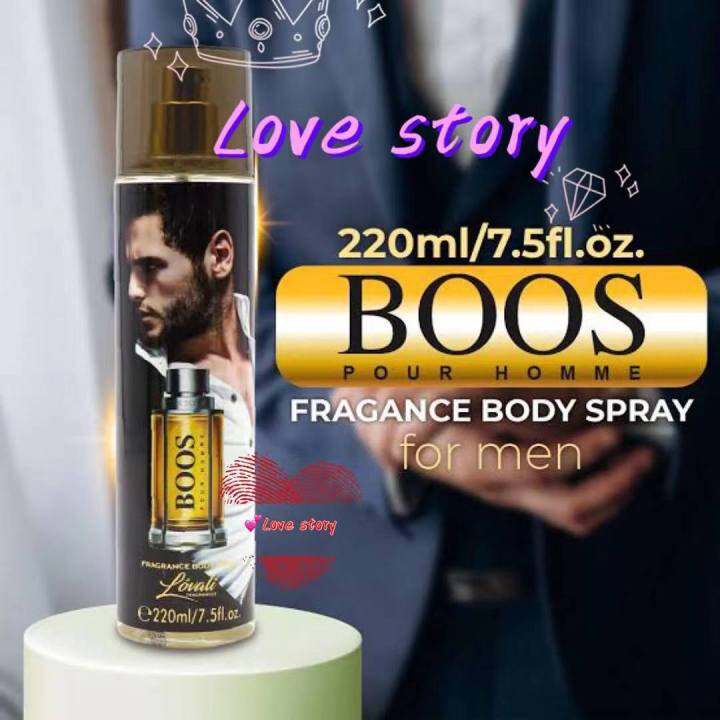Love Story LOVALI BOOS POUR HOMME For Men Fragrance Body Mist 220ml ...