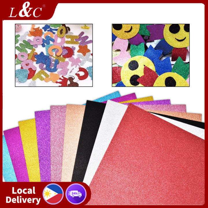 【PH Ready Stock】L&C Art Glitter Board Cardstock Glitter Paper glitter ...