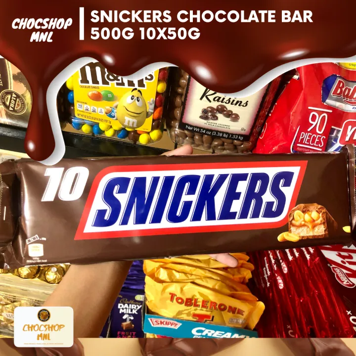 Snickers Bar x10 (500G 10x50G) | Lazada PH