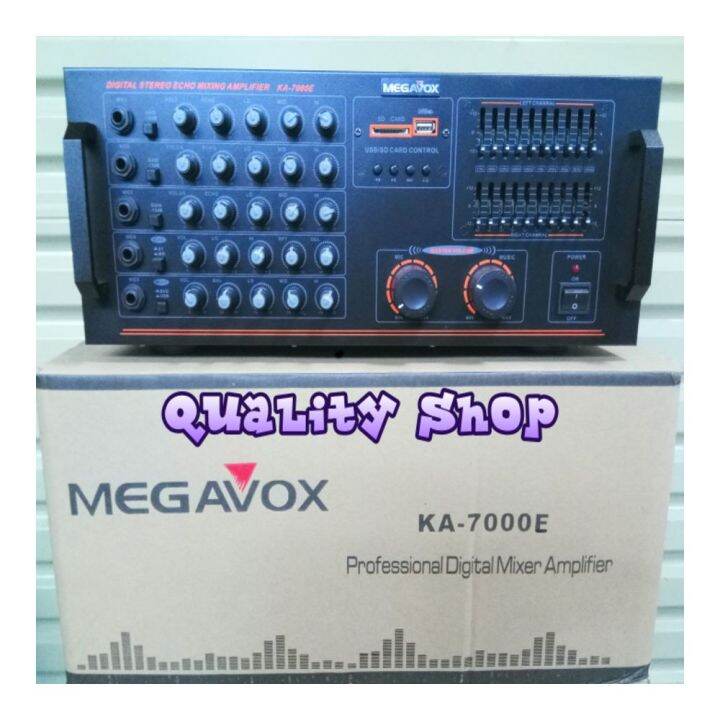 POWER MIXER 5 CHANNEL MEGAVOX KA 7000E USB EQUALIZER EFFECT VOCAL | Lazada Indonesia