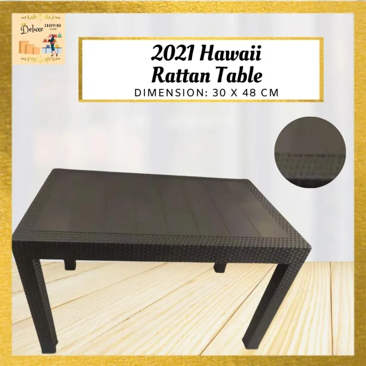 2021 30X48 HAWAII RATTAN TABLE/ RATTAN TABLE/ HAWAII RATTAN TABLE ...
