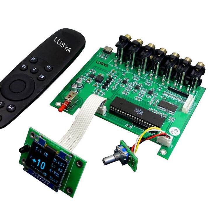 F11 M62446 Preamp 5.1 6 Channel Fully Independent Remote Control OLED ...