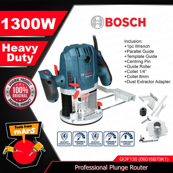 Bosch Professional Plunge Router GOF 130 06016B70K1 TFM COC | Lazada PH