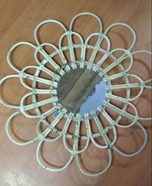 Kaca Rotan/Rotan Kaca/Cermin Rotan/Cermin Hias Bentuk Art/Hiasan ...