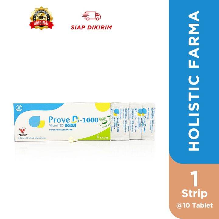 Prove D3-1000 IU 1 Strip @10 Tablet | Lazada Indonesia