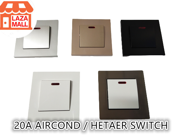 ( SPECIAL FOR AIRCOND / WATER HEATER ) 20A WALL SWITCH PLUG SOCKET 1 ...