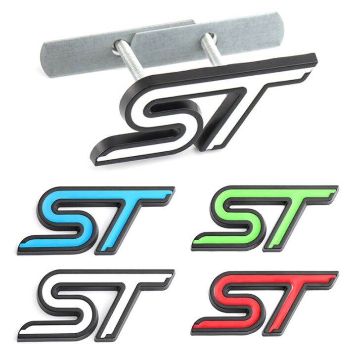 Cars Car Sticker ST Emblem Badge Front Hood Grill Decal for Ford ST ...