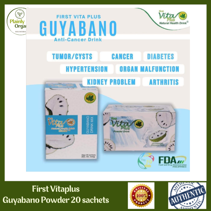 PLAINLY ORGANIC First Vita Plus Guyabano Health Drink 20 sachets | Lazada PH