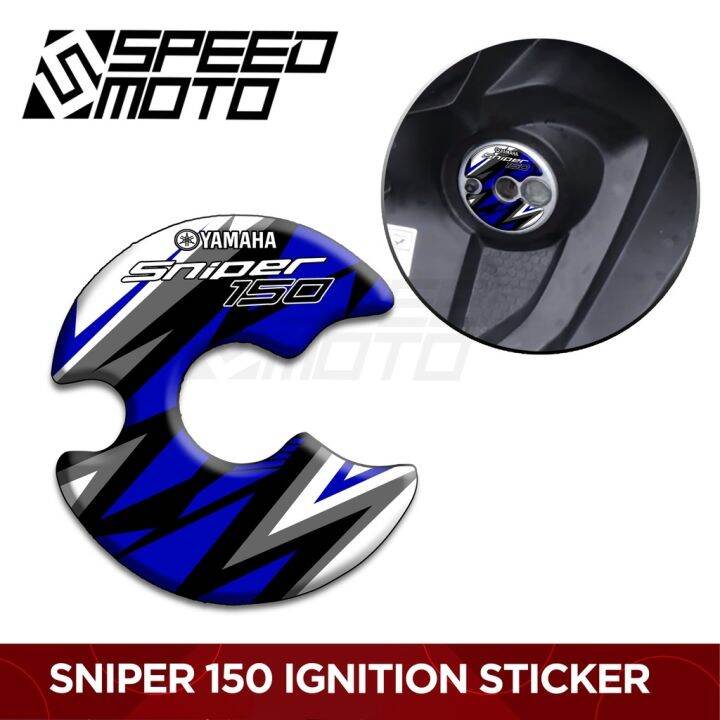 YAMAHA SNIPER 150 IGNITION KEY COVER EMBOSSED 3D GEL TYPE STICKER ...
