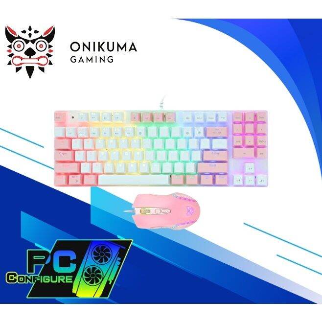 Onikuma Mechanical G26 Combo Pink | Lazada PH
