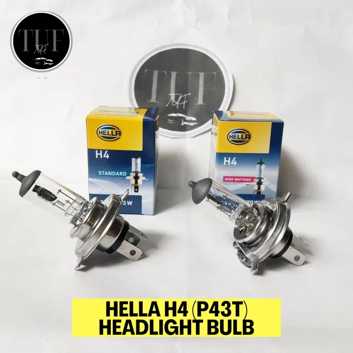 HELLA H4 12V HEAD LIGHT HELLA BULB (60/55w or 100/90w) | Lazada PH