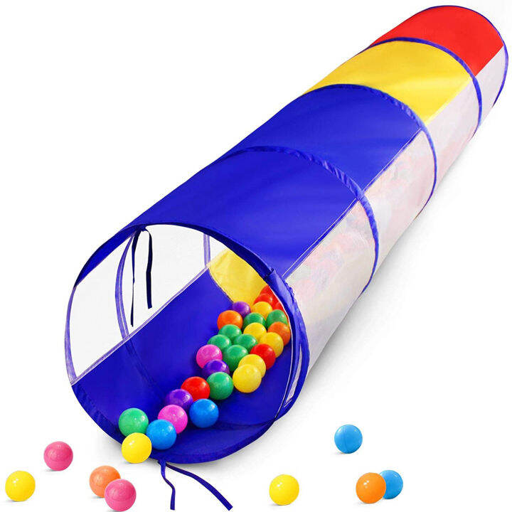 Play Tunnel for Toddlers, 6 Feet Pop-Up Crawling Tunnel Play Tent for ...