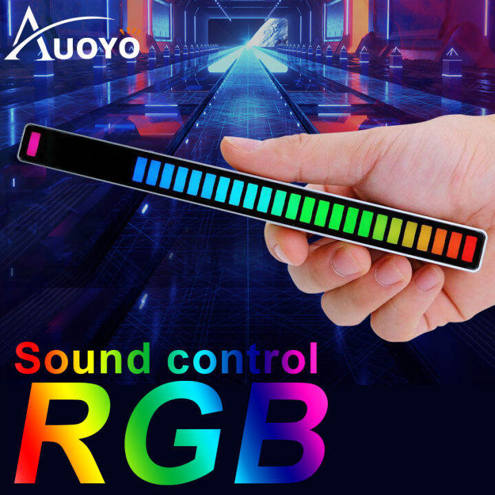 Auoyo Music RGB Led Light Strip Rythm Recognition Lights Gaming Room ...