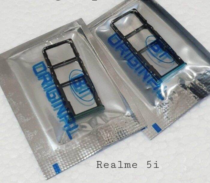 SIM TRAY DUDUKAN SIM TEMPAT KARTU REALME 5i ORIGINAL | Lazada Indonesia