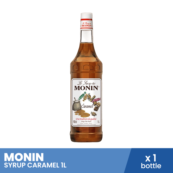 MONIN Syrup Caramel 1L, flavored syrup, torani, liquid syrup, liquid ...