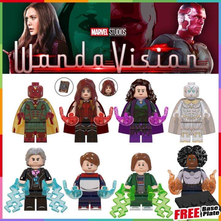 Wanda Vision Minifigures Agatha Harkness White Vision Quicksilver ...