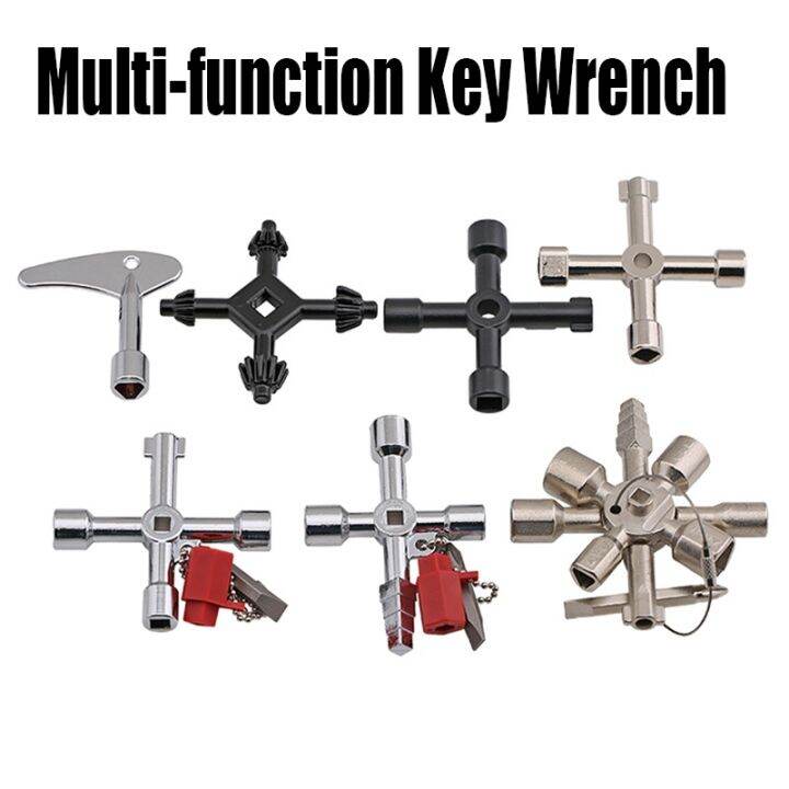 1PC Multi-function Key Wrench Cross/Four Corner/Triangle Spanner For ...