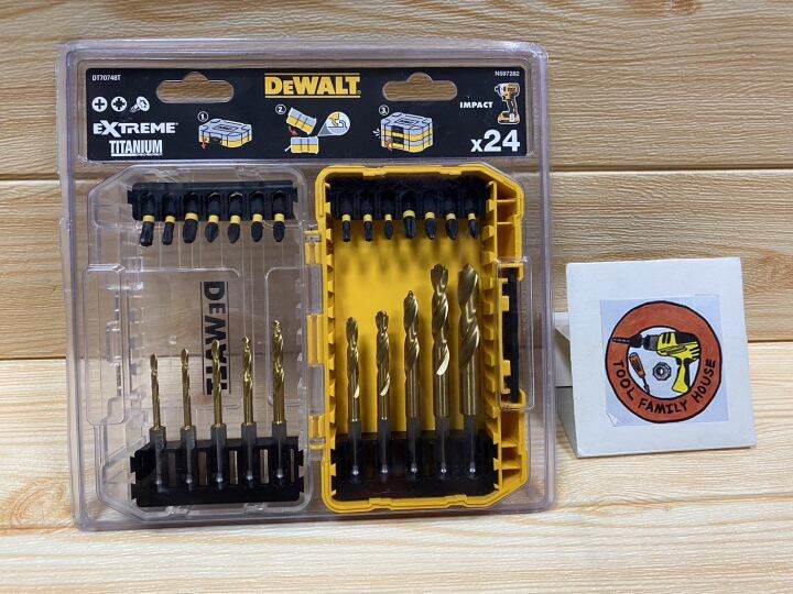 ชุดดอกสว่านก้านหกเหลี่ยม DEWALT® EXTREME® FLEXTORQ™ DT70748T ชุด 24 ...