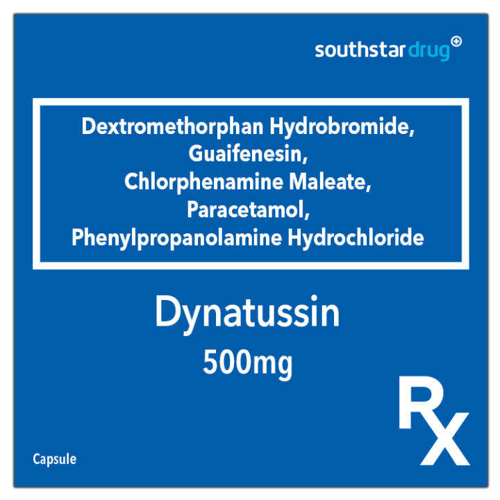 Rx: Dynatussin 500mg Capsule | Lazada PH