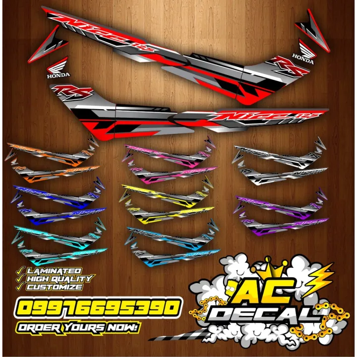 ☟Nice 125Rs 125 Decal Custom Color (Thai Design)♤ | Lazada PH