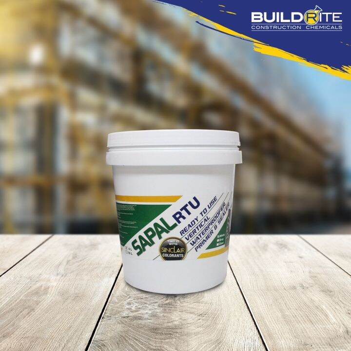 BUILDRITE SAPAL RTU Elastic Acrylic Coating GALLON durable | Lazada PH