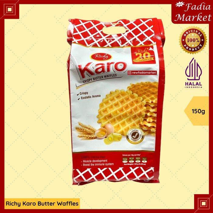Richy Karo Crispy Butter Waffle Snack 150g | Lazada Indonesia