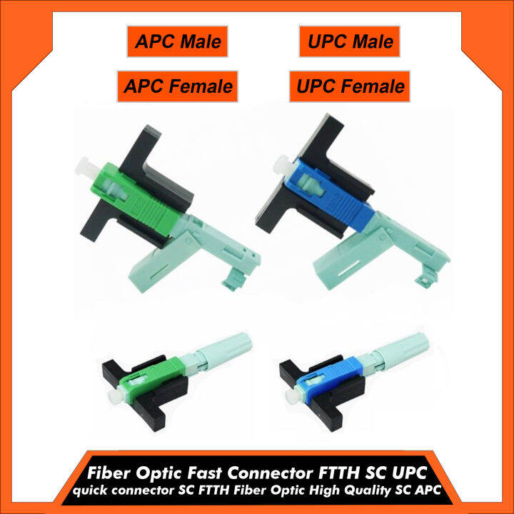 Fiber Optic Fast Connector FTTH SC UPC Optical fiber quick connector SC FTTH Fiber Optic High ...