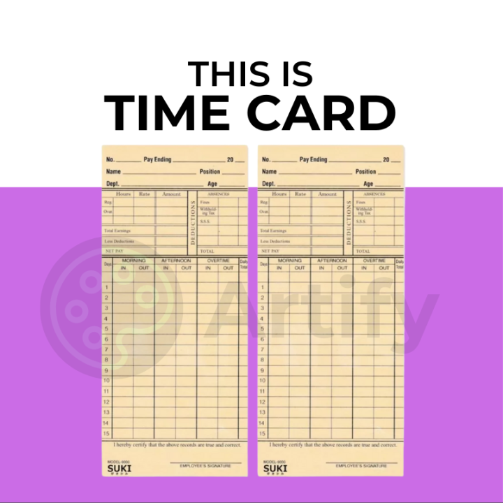 Time Card Sold By 100 pcs/pack 100pcs Time Card for Model-9000 (White ...