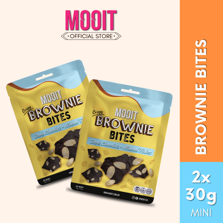 MOOIT Brownie Bites 【 2 x 30g 】- HALAL CERTIFIED | Lazada