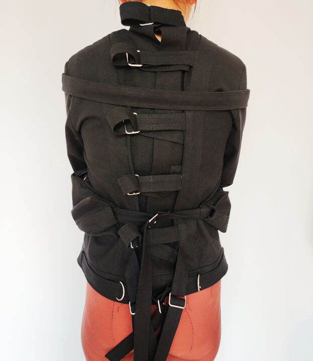 ABDL Canvas Straitjacket Gear Body Restraints Suit Straight Jacket ...