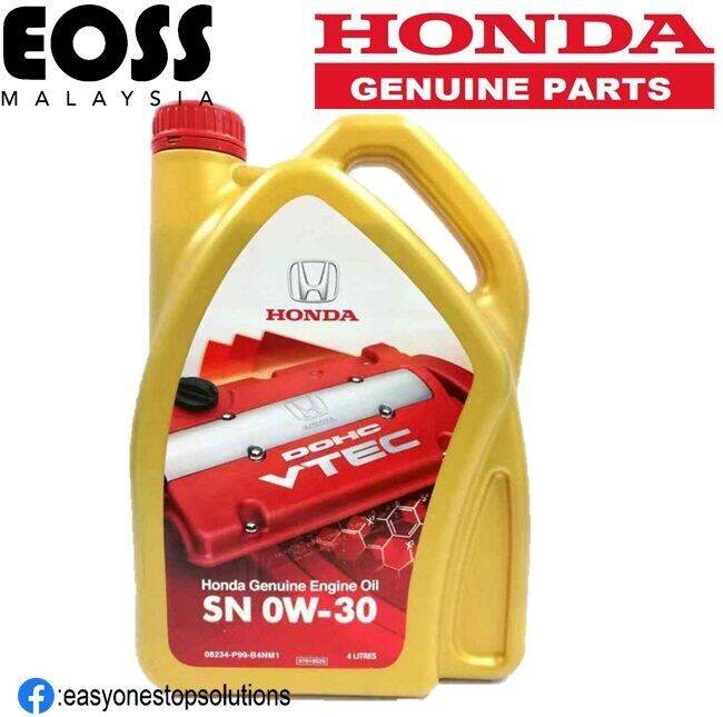4 LITER | GENUINE ORIGINAL HONDA ENGINE OIL 0W-30 FULLY SYNTHETIC 08234 ...
