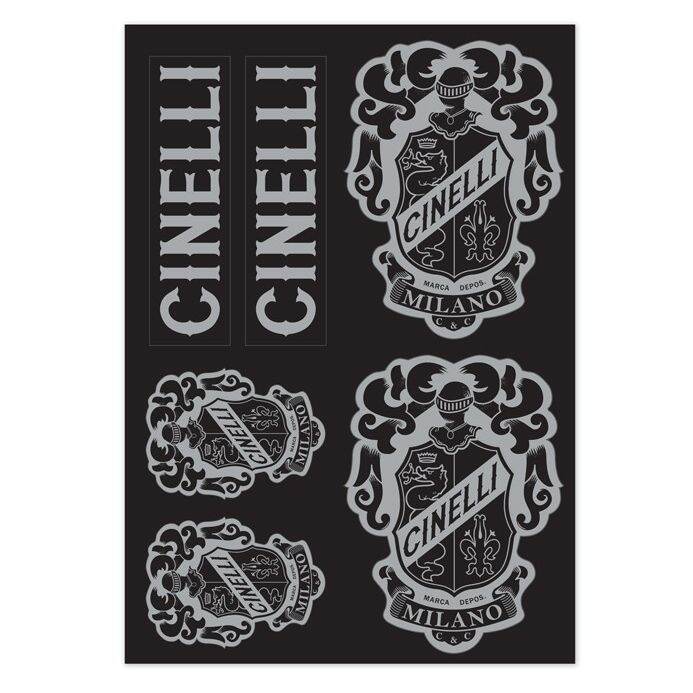 CINELLI CREST STICKER PACK BLACK | Lazada