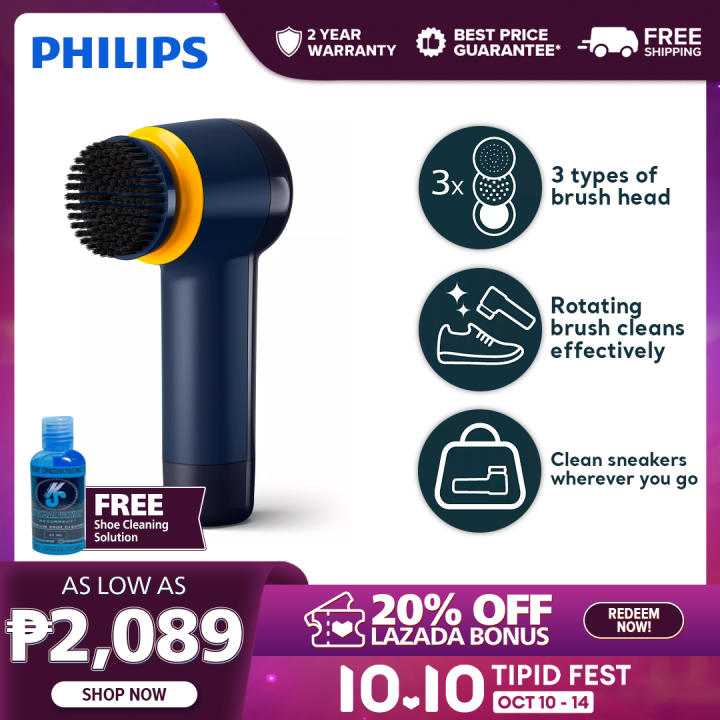 PHILIPS Sneaker Cleaner [GCA1000/60] - Trainer Cleaning Kit with 3 ...