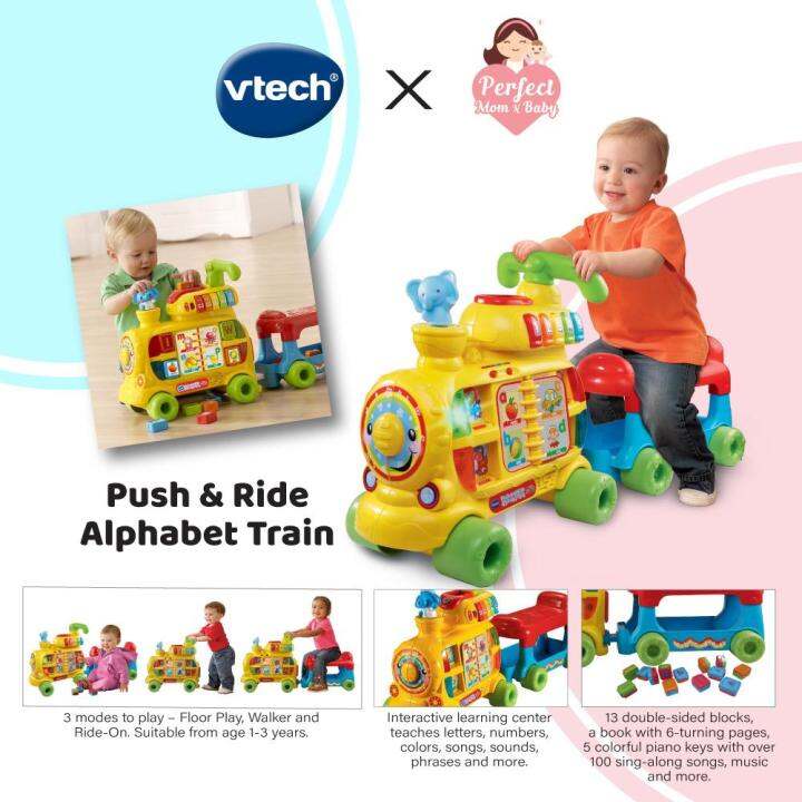 VTECH PUSH AND RIDE ALPHABET TRAIN | Lazada