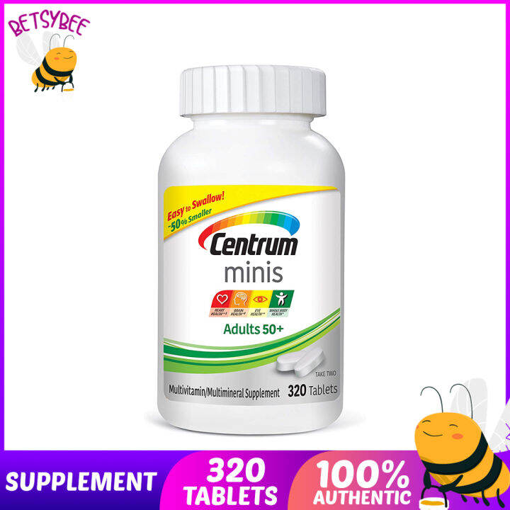 Centrum Minis Adult 50+ 320 Tablets Multivitamin Multimineral ...