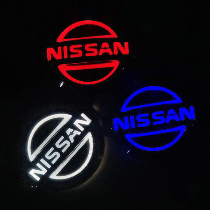 Modified Nissan Car Logo LED Light Emblems Logo Badge DIY Car ...