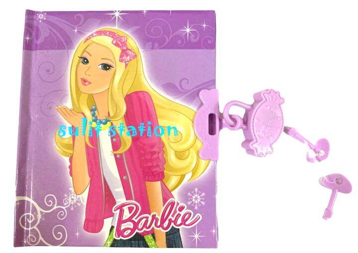 BARBIE GIRL SECRET STATIONARY DIARY NOTEPAD with PADLOCK KEY | Lazada PH