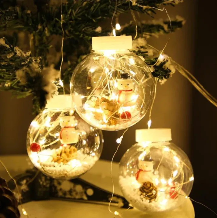 Wishing Ball 8 Flashing Modes 10 Hanging Snowman Light Balls | Lazada PH