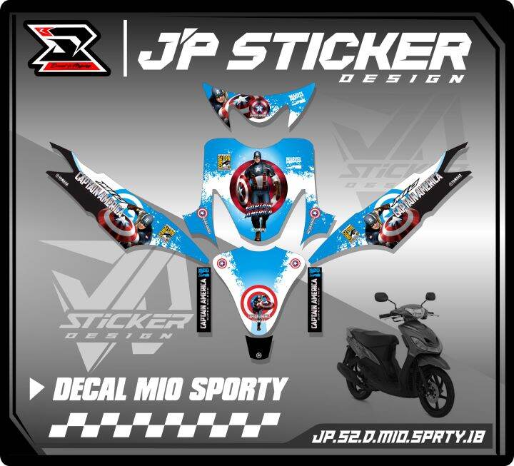 MIO STICKER DECAL FULL BODY MIO SPORTY - STICKER STRIPING MOTOR YAMAHA ...