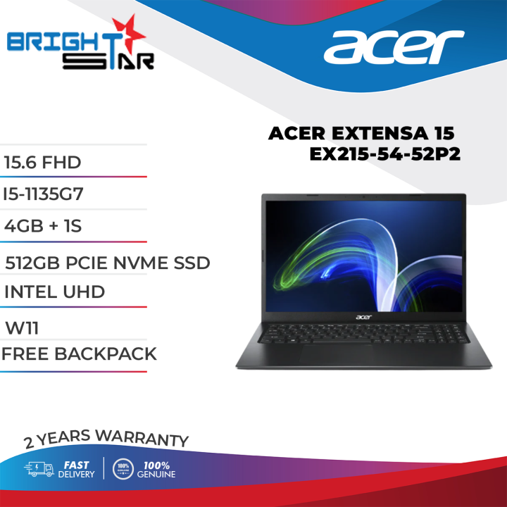 Acer Laptop Extensa 15 52P2 ( 15.6 Inch FHD | Intel I5 1135G7 | 4GB RAM ...