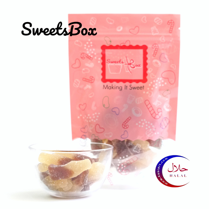 Sweetsbox | Bebeto Halal Gummy Candy Sour Cola Bottles 100g / 200g / 500g / 1kg - Halal Candy ...