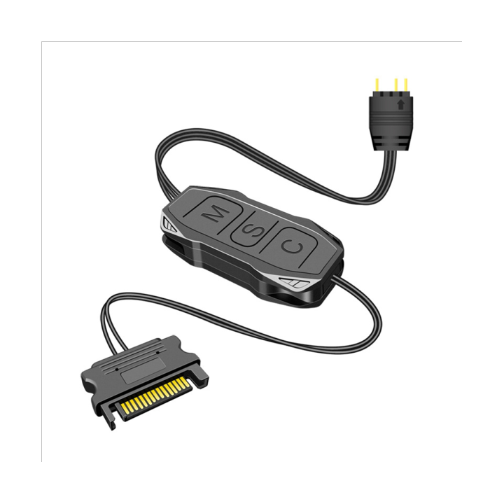 COOLMOON 1 Piece ARGB Mini Controller with Lengthen Cable Wide ...