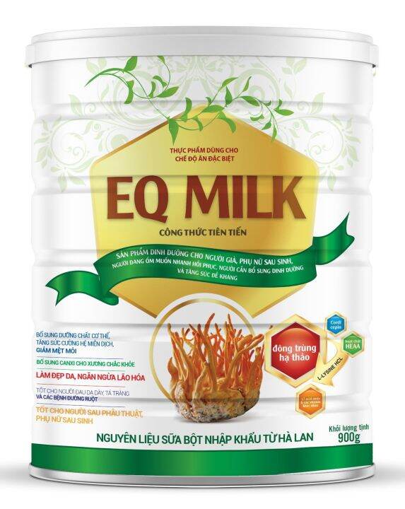 EQ milk Sữa non dinh dưỡng kết hợp tinh chất nghệ vs đông trùng hạ thảo ...