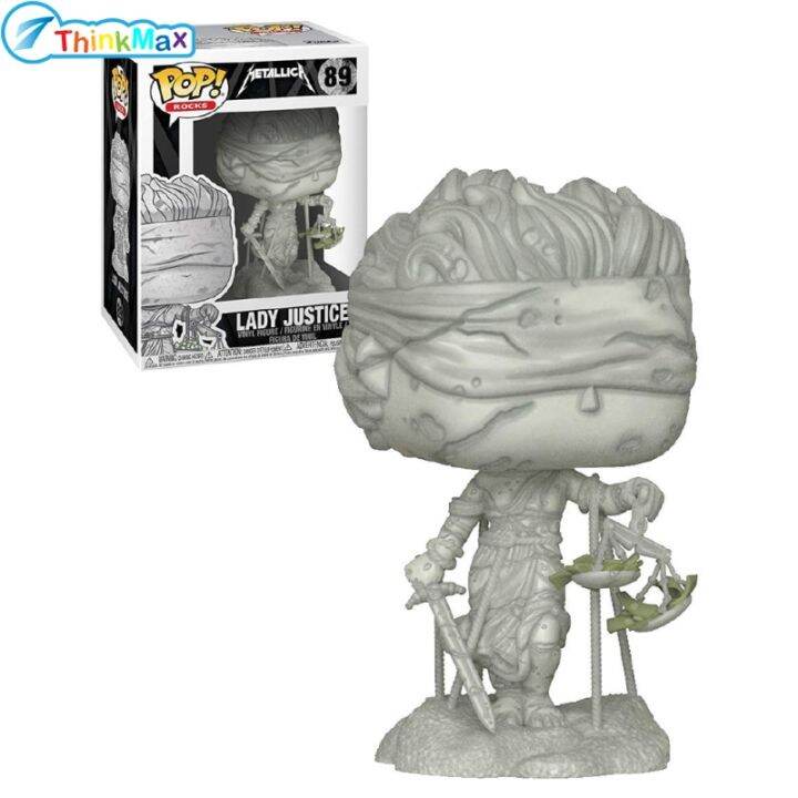 Thinkmax Funko Pop 89 Rocks Metallica Lady Justice Vinyl Figure Toys ...