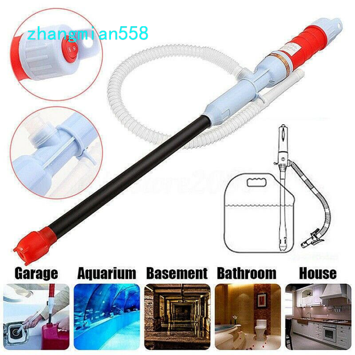 Portable Liquid/Fuel Transfer Siphon Pump - Electric Battery Operated ...