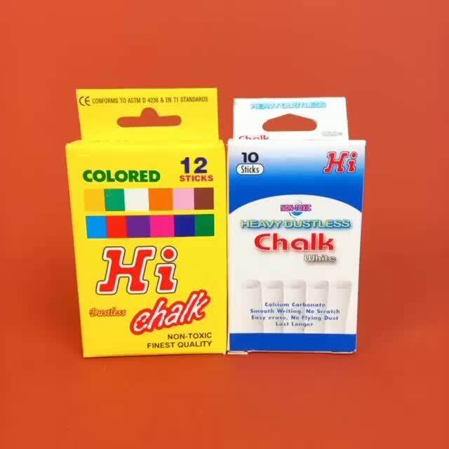 Hi Crafts Dustless Chalk For Creative Colored Or White, Teaching ...
