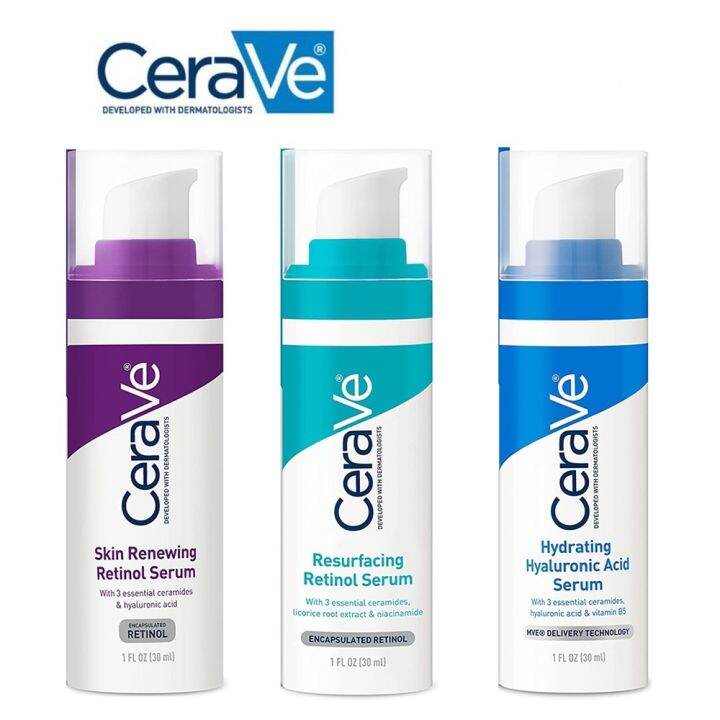 Cerave Official Store Hydrating Serum Skin Renewing Rerinol Serum