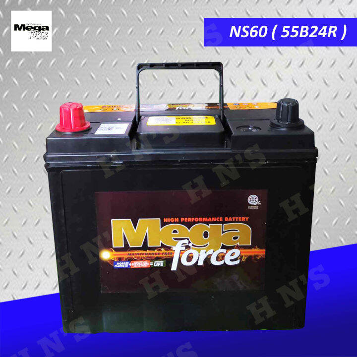 Mega Force 1SNF NS60 ( 55B24R ) Maintenance Free Car Battery with 18 mos warranty | Lazada PH